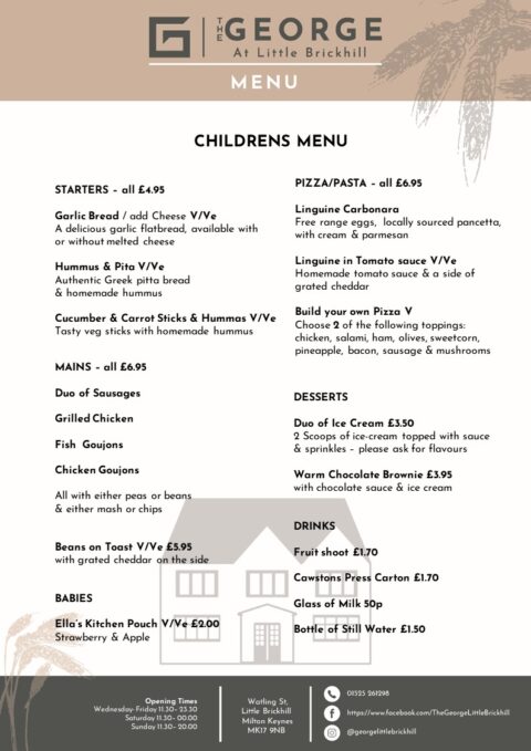 Main Menu | The George